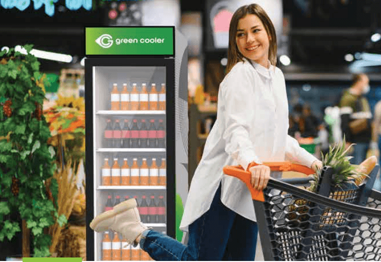 Vertical Coolers / Freezers - Green Cooler