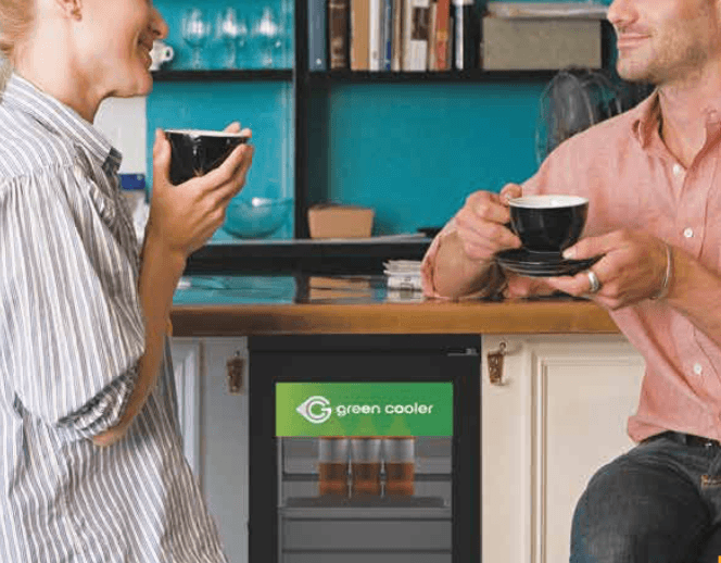 Counter Front-Under-Mini Coolers - Green Cooler